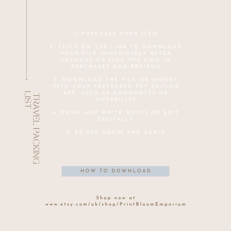 Printable Travel Packing Checklist - Organise Your Trip Essentials - Etsy