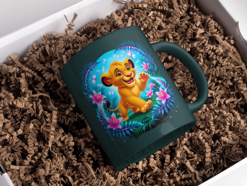 Lion King Simba PNG Clipart: Floral Nature Design (commercial Use) - Etsy