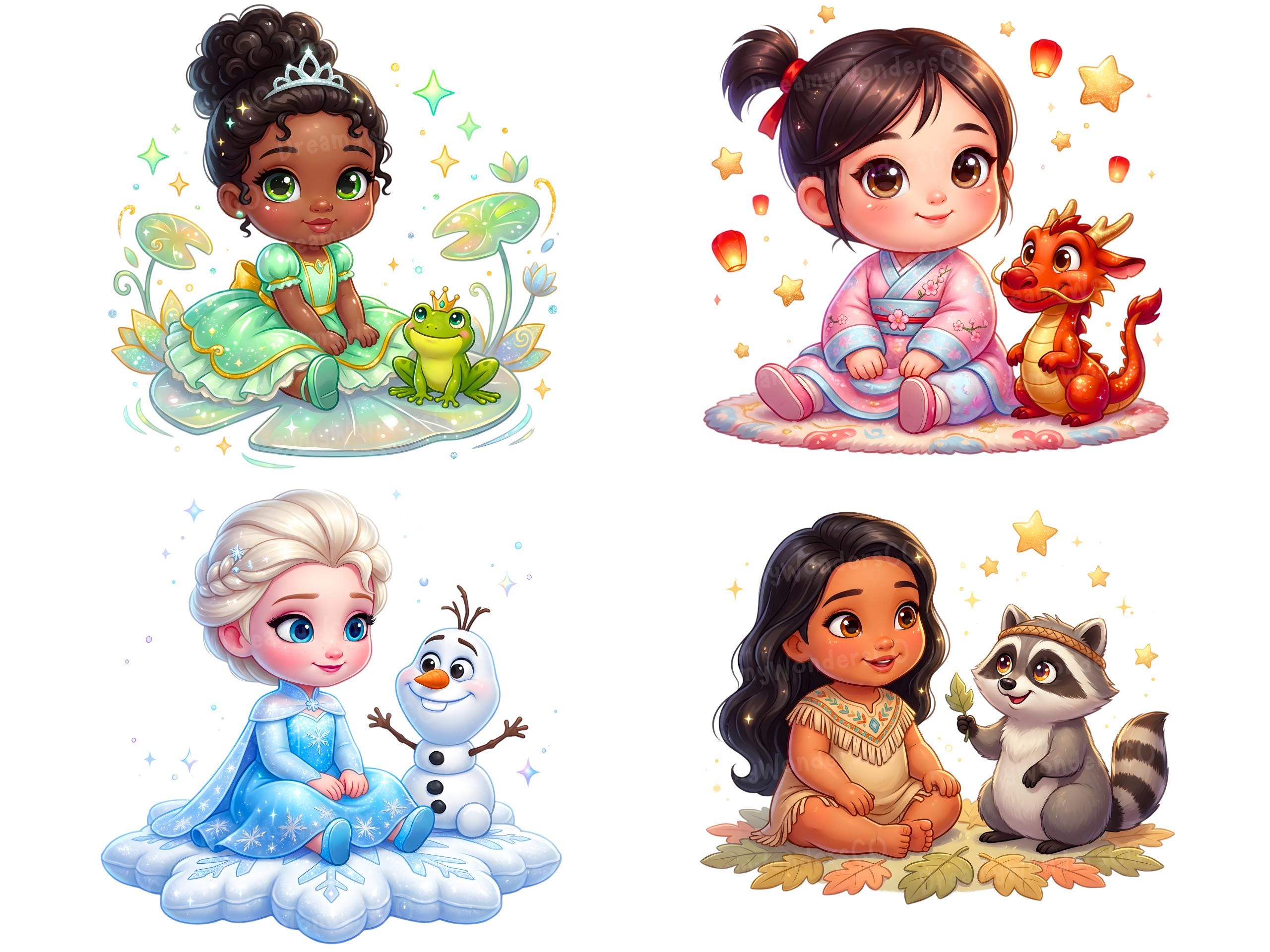 Baby Princess Clipart – 13 PNG Nursery Fairytale Bundle - Etsy