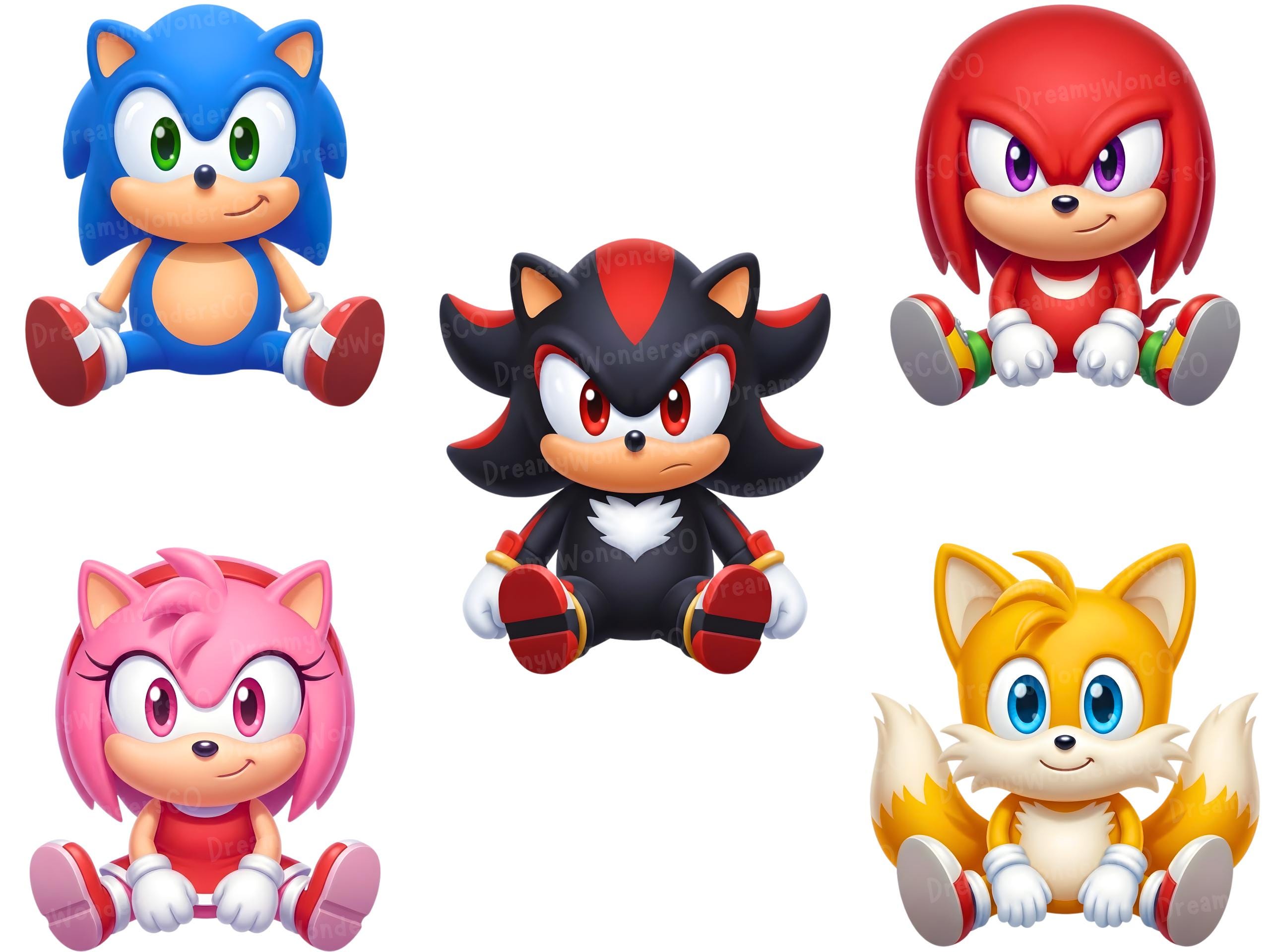 Sonic Baby Characters Bundle – 10 PNG | Baby Style Collection Clipart ...