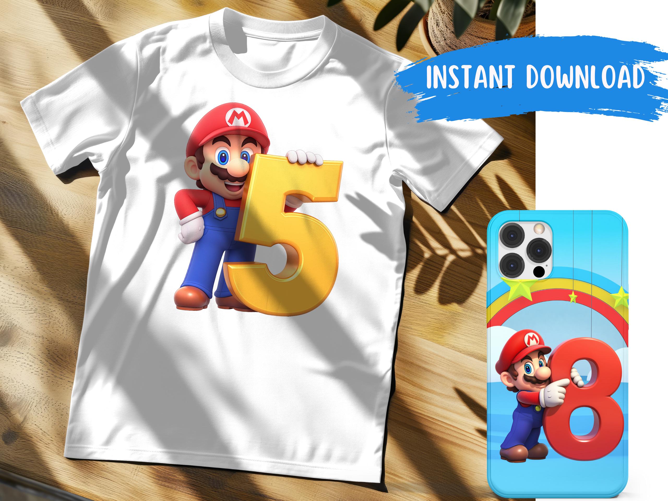 Super Mario Numbers Clipart: 11 PNG & SVG Bundle (digital Download) - Etsy