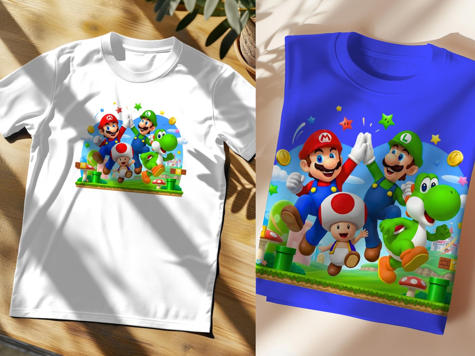 Super Mario Friends Adventure PNG – Mario Luigi Yoshi Toad Group Design ...