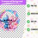 Stitch and Angel Paint Splash Clipart: PNG Design (digital Download) - Etsy