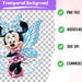 Minnie Mouse Crystal Wings PNG Clipart: Commercial Use (digital ...
