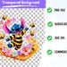 Digital Cute Stitch in Bee Onesie PNG Design Clipart -commercial Use ...
