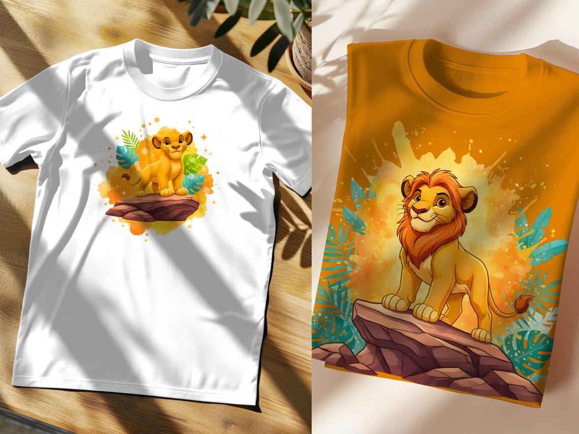 Simba Rock Splash 3 Pngs Clipart: Lion King Design (digital Download ...