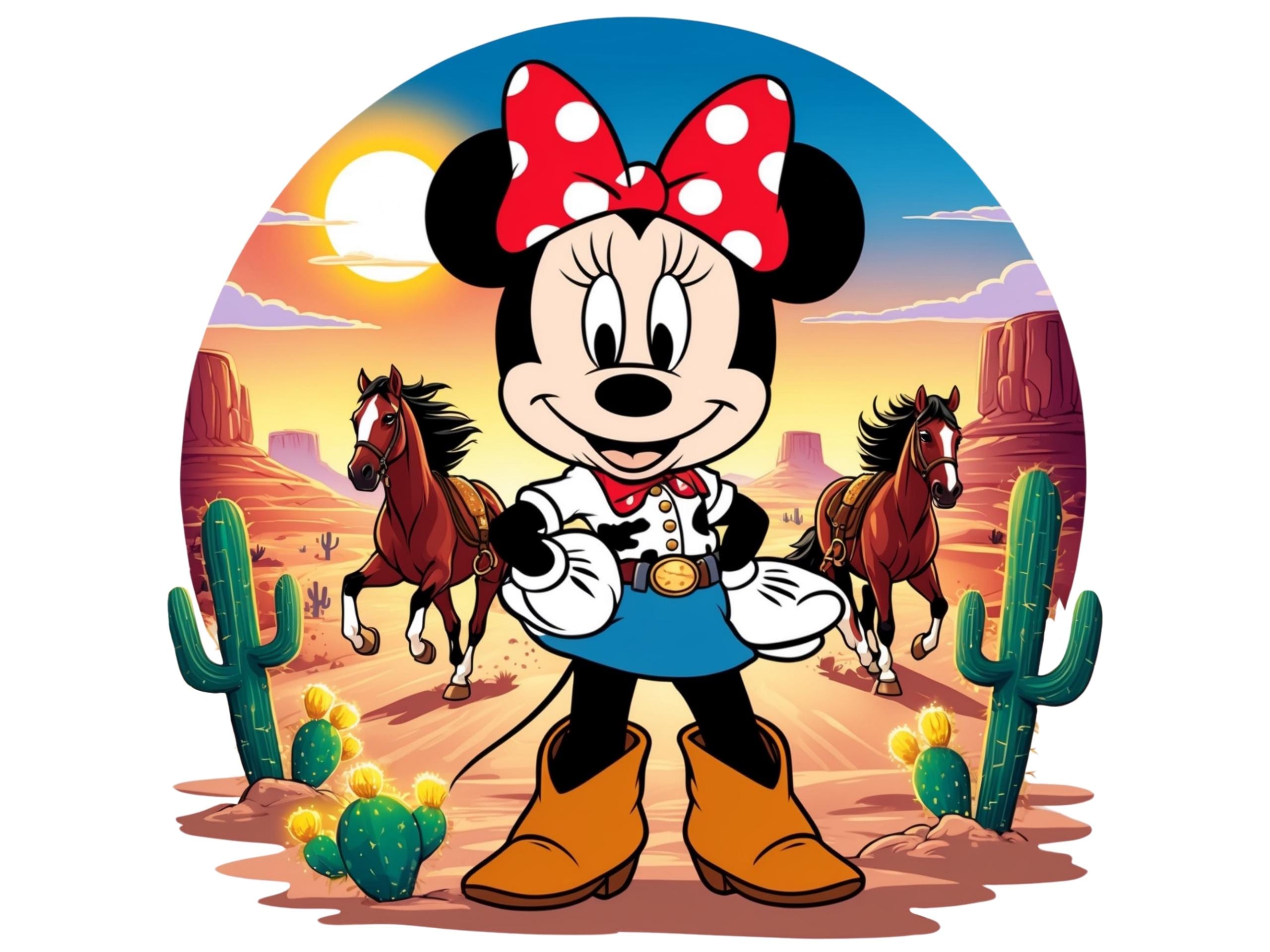 Minnie Cowgirl PNG Clipart: Western Design (digital Download) - Etsy