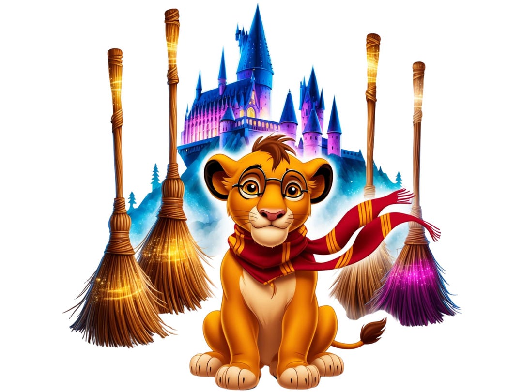 Digital Lion King Simba Magic Wizard PNG Design Clipart -commercial Use ...