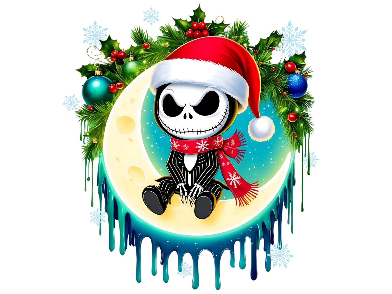 Christmas Jack Skellington Clipart – Holiday PNG & SVG (commercial Use ...