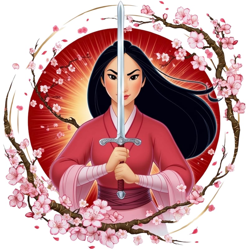Mulan Png Drawing - Etsy