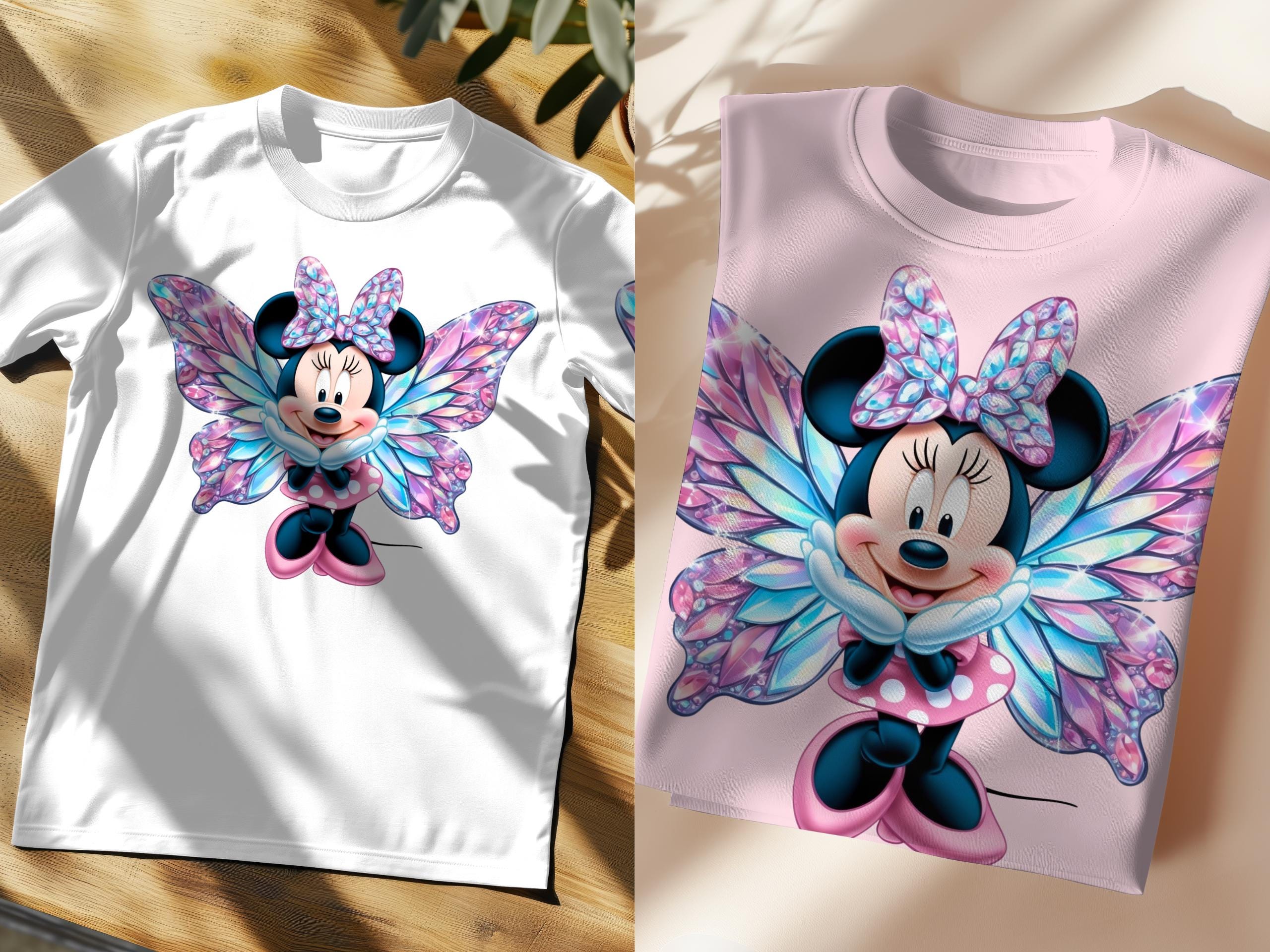 Minnie Mouse Crystal Wings PNG Clipart: Commercial Use (digital ...