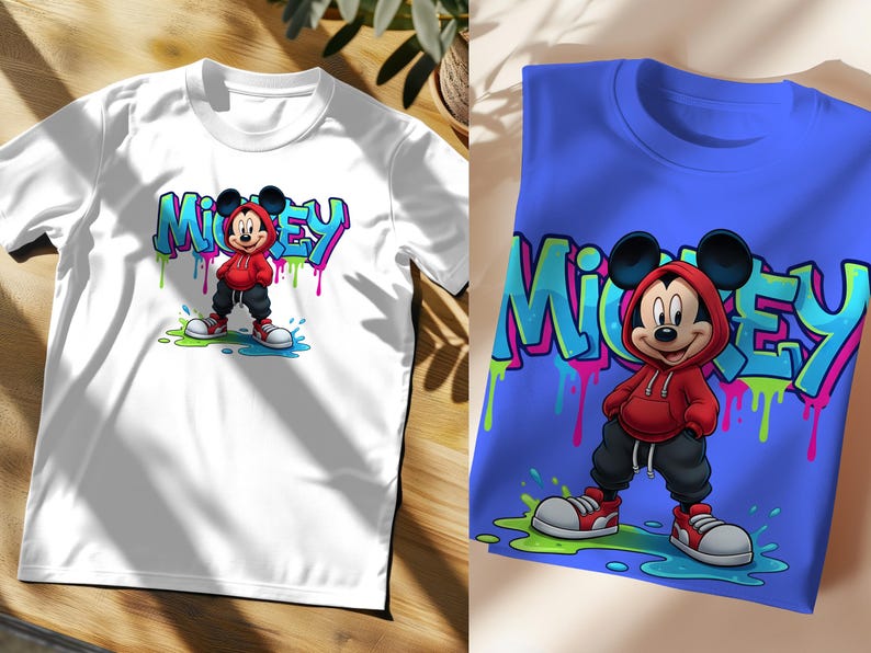 Mickey Graffiti Street Style PNG Design Clipart (commercial Use) - Etsy