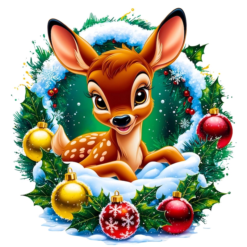 Bambi Christmas Decor - Etsy