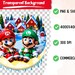 Christmas Mario & Luigi Clipart – Holiday PNG SVG Design (commercial ...