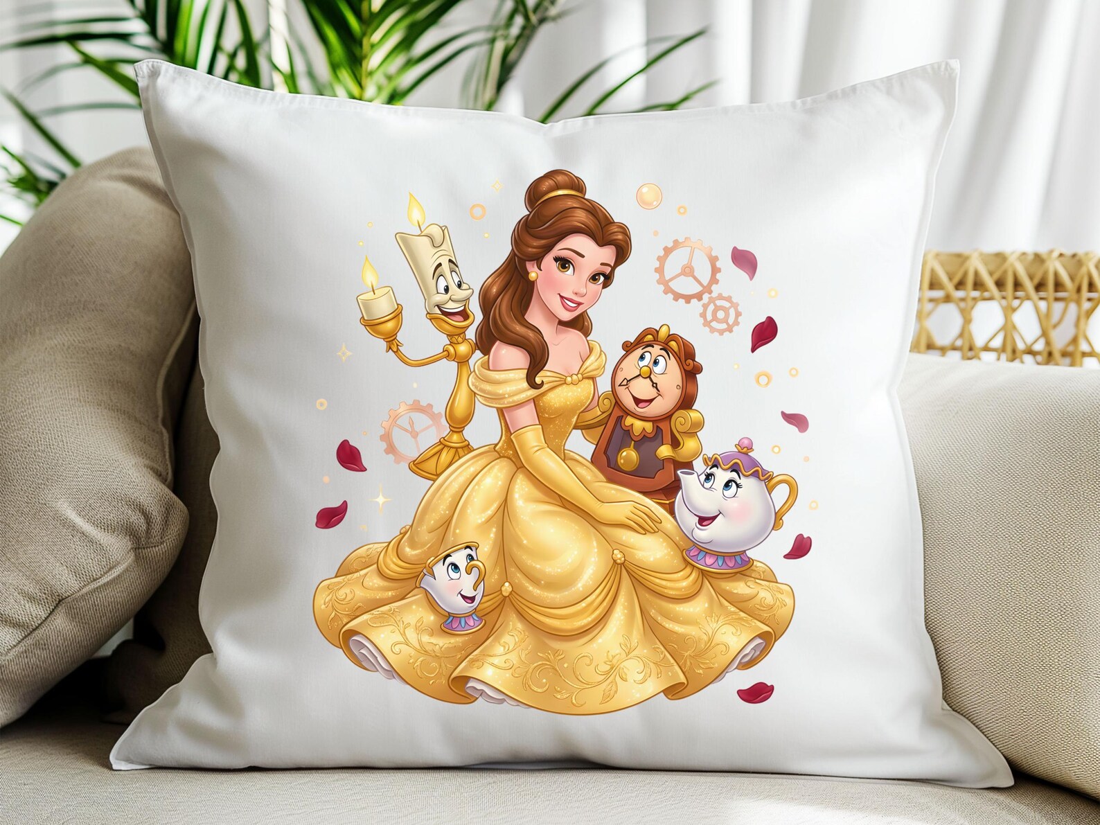 Beauty and the Beast, Princess Belle and Friends PNG – Roses Cartoon ...