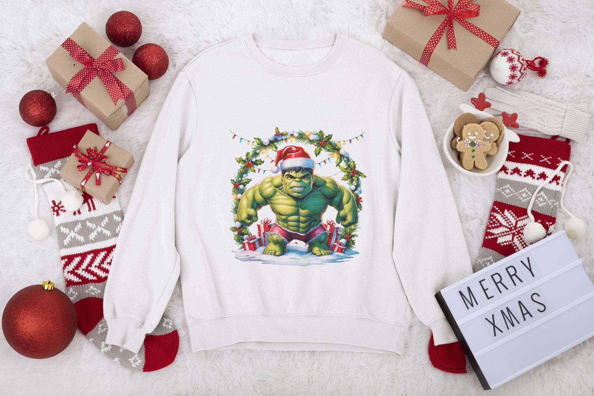 Christmas Digital Cute Hulk PNG & SVG Design Clipart - Commercial Use ...