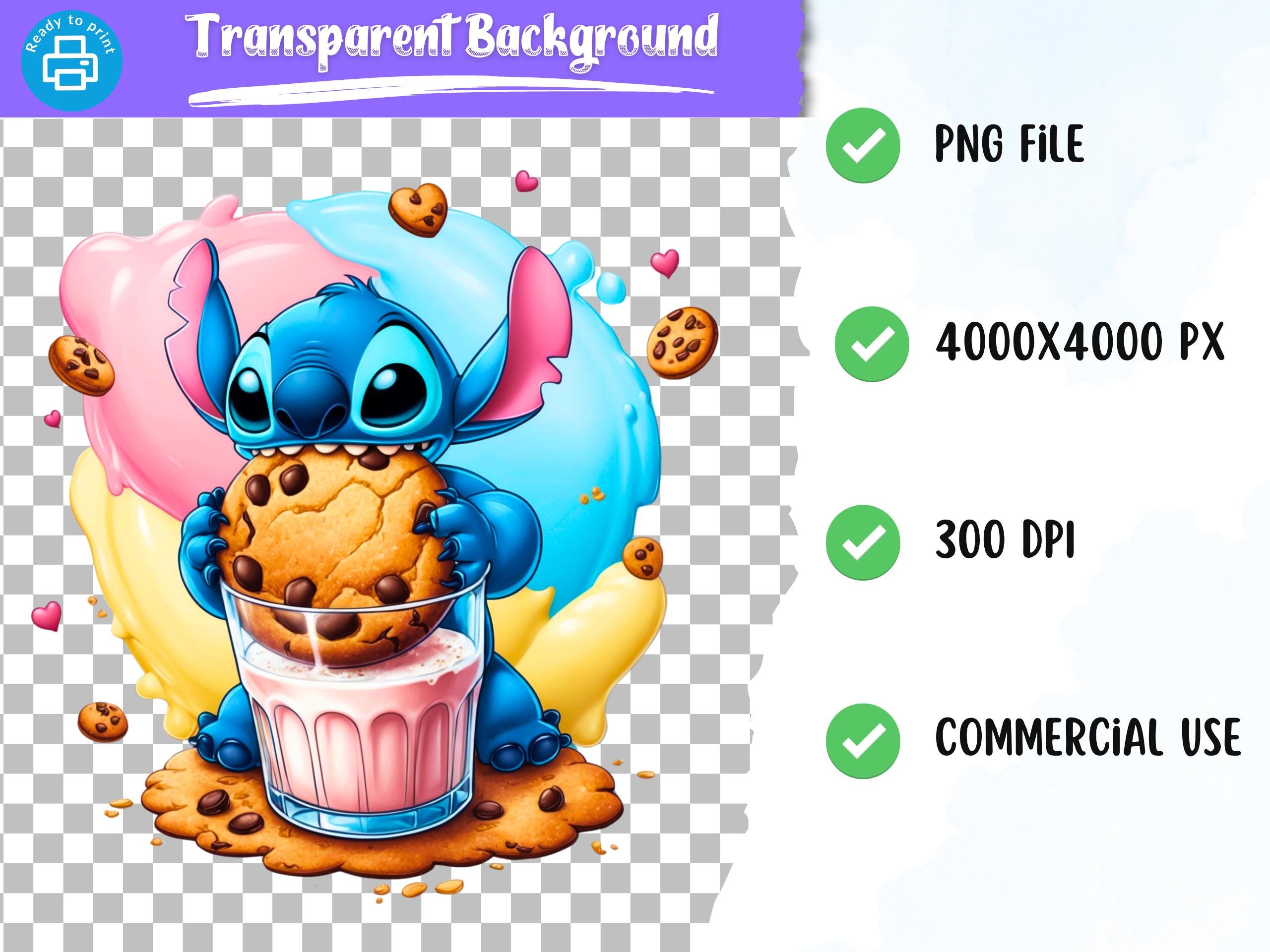 Stitch Eating Cookies PNG Clipart – Commercial Use (digital Download ...