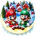 Christmas Mario & Luigi Clipart – Holiday PNG SVG Design (commercial ...