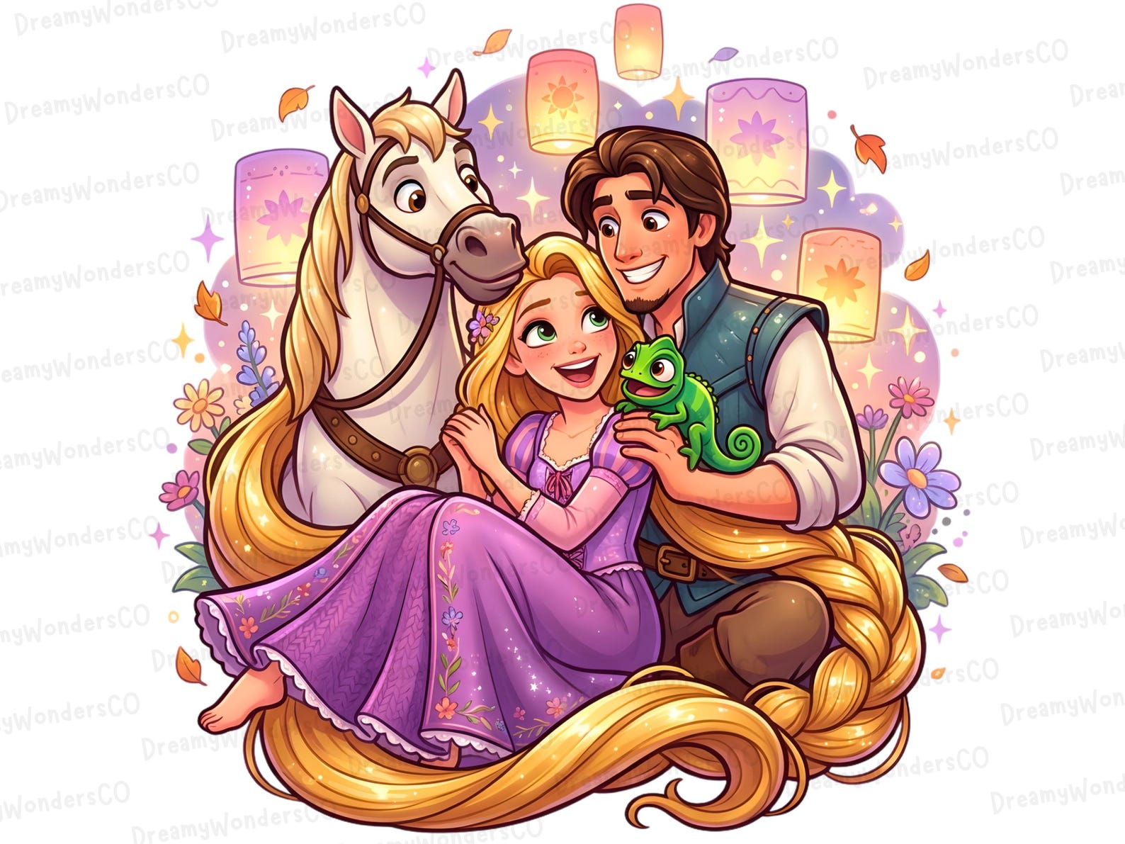 Princess Rapunzel Friendship PNG – Tangled Colorful Friendship Cartoon ...