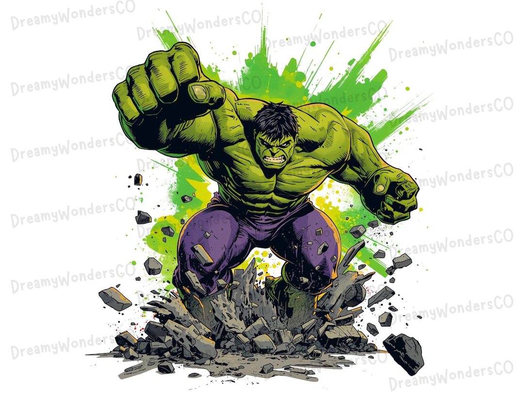 Hulk Splash PNG Design Clipart - Commercial Use,instant Download - Etsy