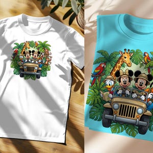 Mickey and Friends Safari Trip PNG – Jungle Adventure Cartoon Design ...