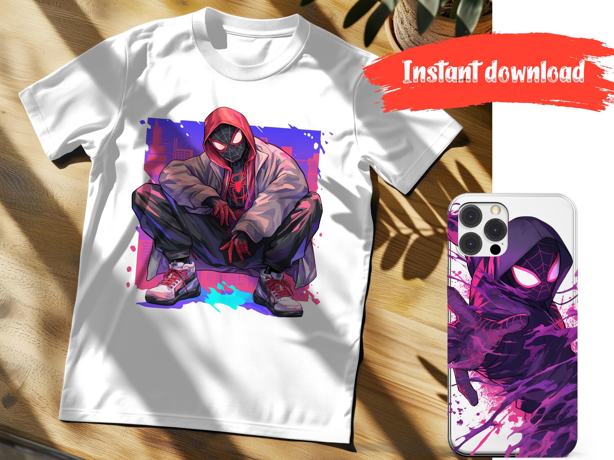 Miles Morales Clipart Bundle: 21 PNG & SVG Graphics (commercial Use) - Etsy