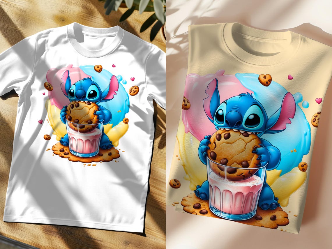 Stitch Eating Cookies PNG Clipart – Commercial Use (digital Download ...