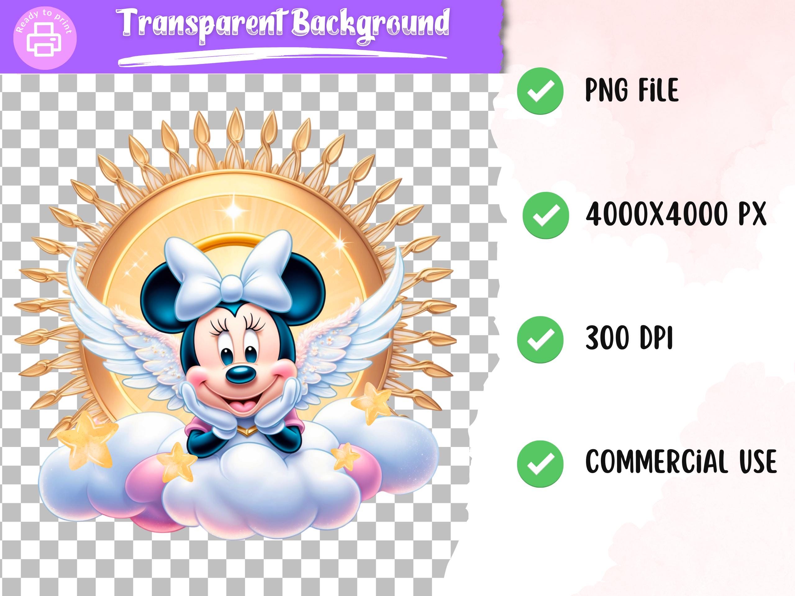 Minnie Mouse Angel PNG Clipart: Heaven Design, Commercial Use (digital ...