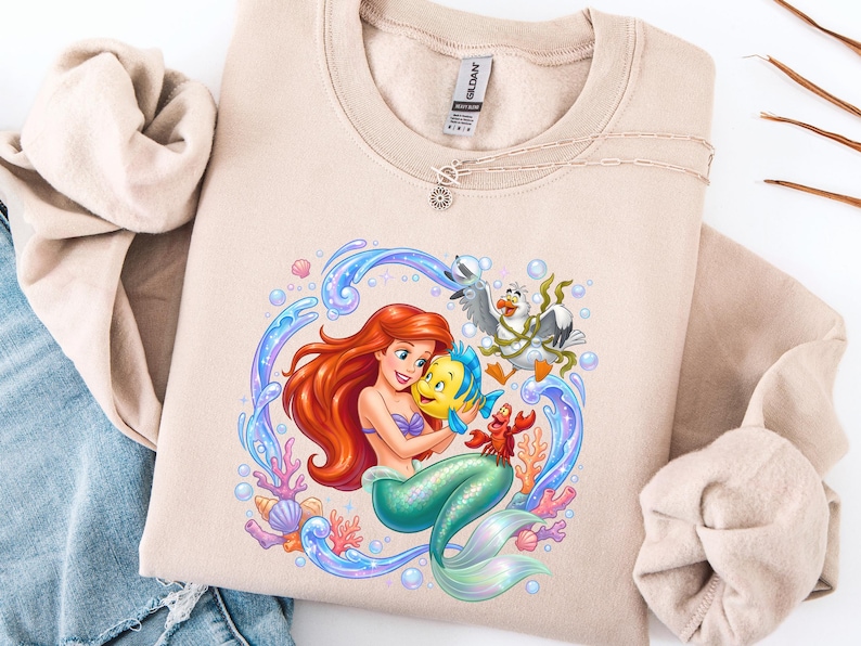 Little Mermaid Princess Ariel PNG - Underwater Friendship Cartoon ...