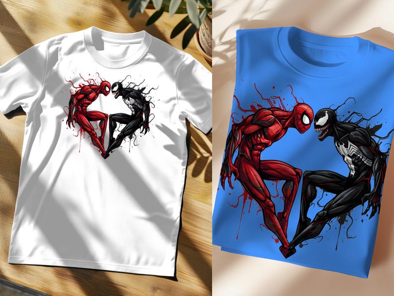 Spiderman Vs Venom Splash PNG – Hero and Villain Design (digital ...
