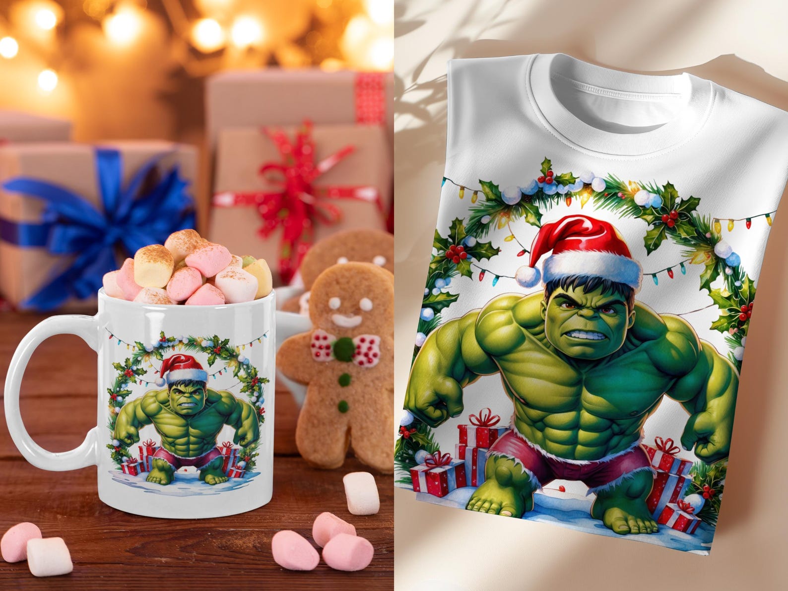 Cute Hulk Christmas Clipart – PNG & SVG Digital Design - Etsy