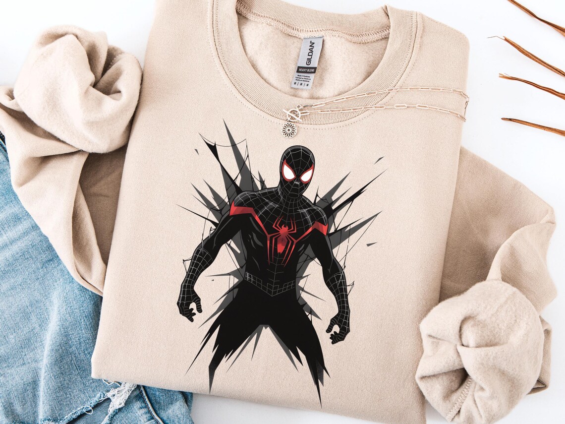 Superhero Miles Morales Design PNG: Abstract Design Digital Clipart ...