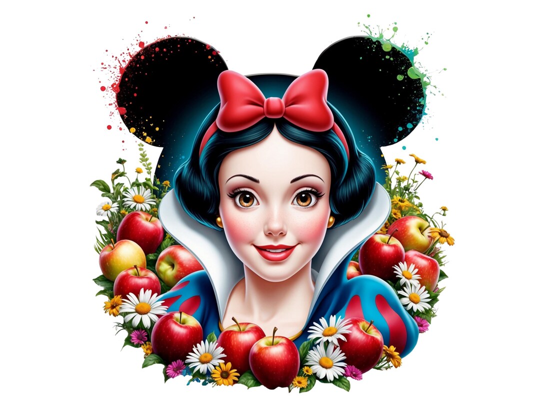 Digital Princess Snow White PNG & SVG Design Clipart - Commercial Use ...