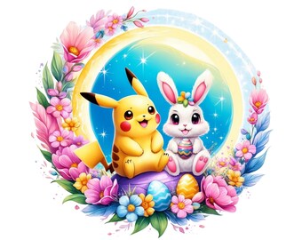 Pikachu Easter PNG - Etsy