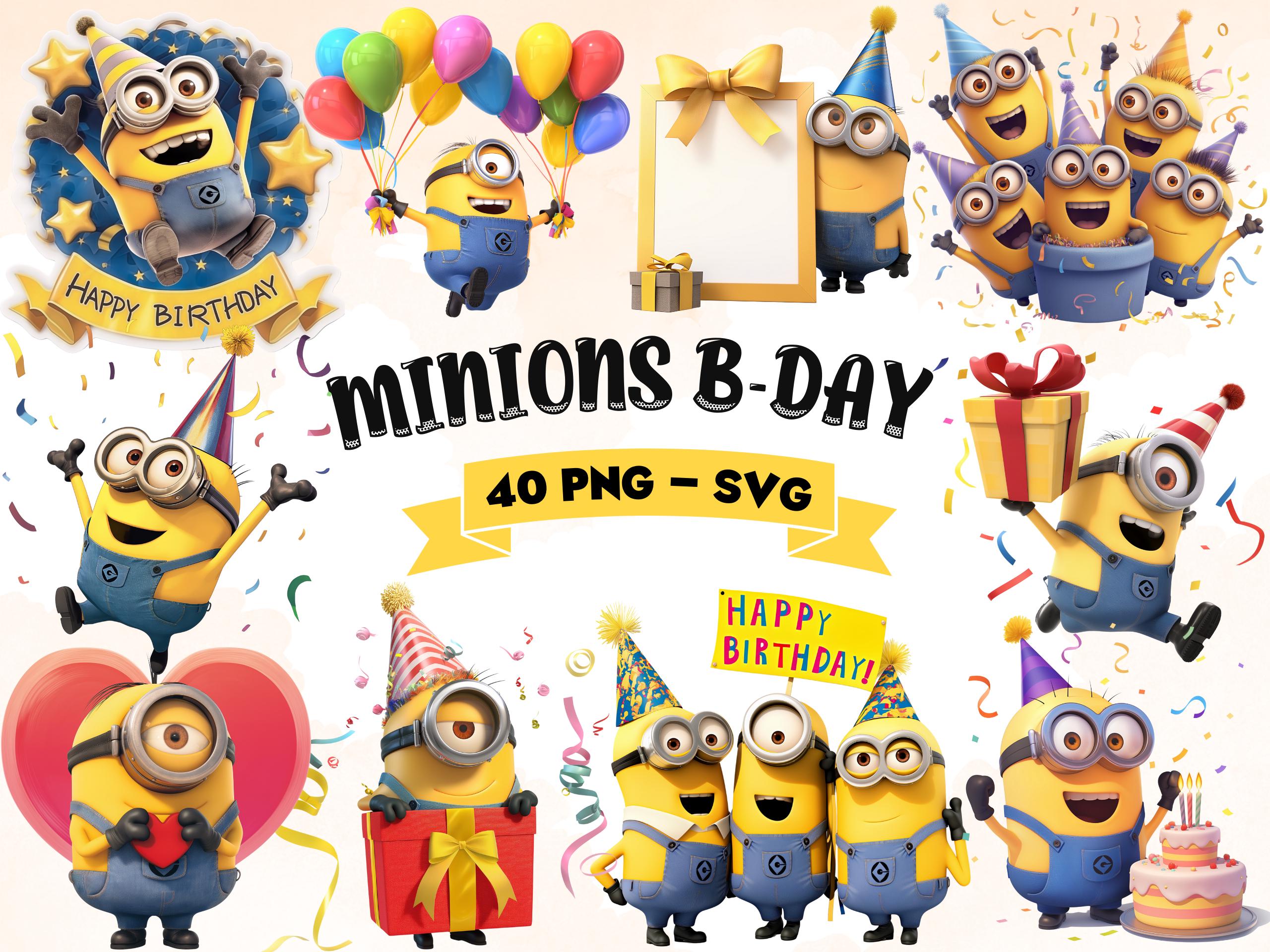 Funny Minion Birthday Clip Art