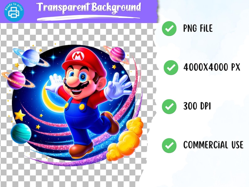 Super Mario Galaxy Planets PNG Clipart: Commercial Use (digital ...