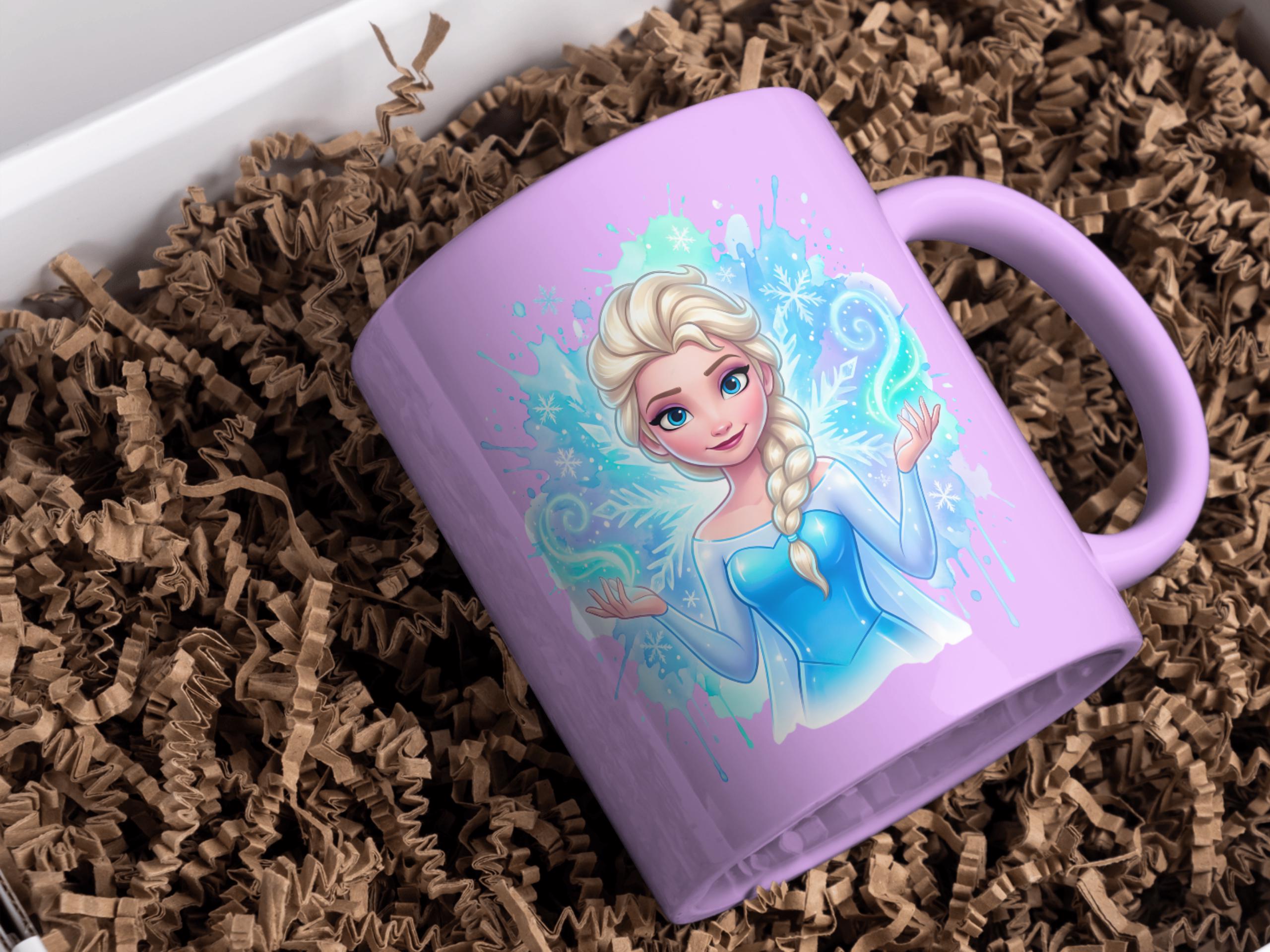 Elsa Watercolor Magic Splash PNG – Icy Fantasy Paint Frozen Design ...