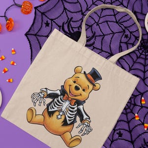 Halloween Winnie the Pooh Skeleton Clipart: PNG & SVG Digital Design ...