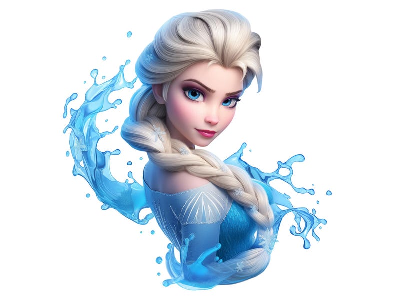 Digital Princess Elsa Frozen PNG & SVG Design Clipart - Commercial Use ...
