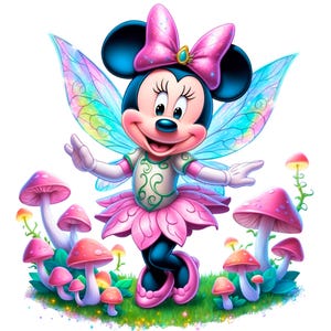 Minnie Fairy Glow PNG Clipart: Commercial Use (digital Download) - Etsy