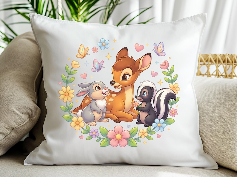 Bambi and Friends PNG Forest Design – Animal Friendship Design (digital ...
