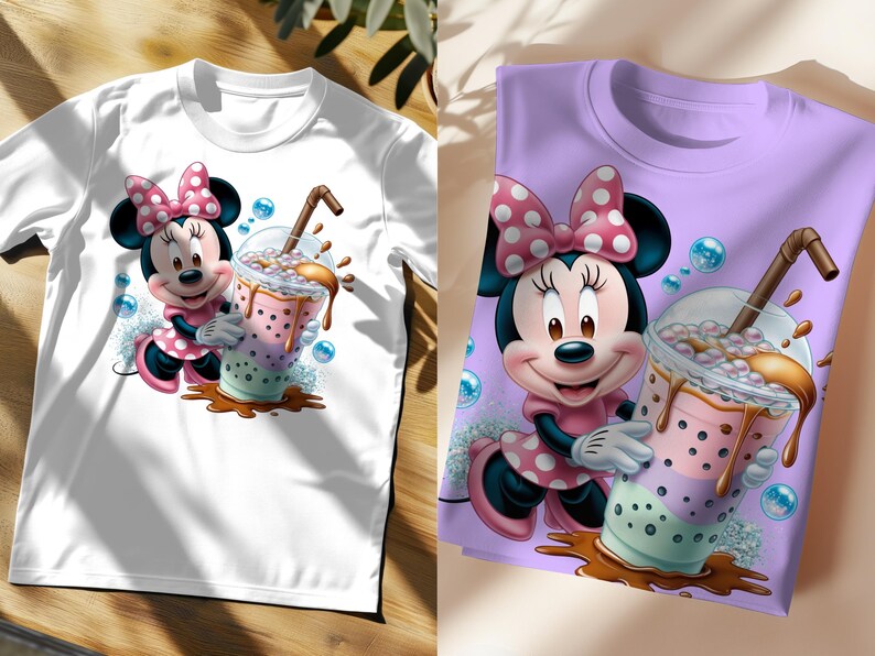 Minnie Mouse Bubble Tea PNG Clipart: Commercial Use (digital Download ...