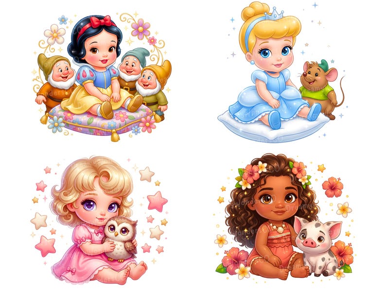 Baby Princess Clipart – 13 PNG Nursery Fairytale Bundle - Etsy