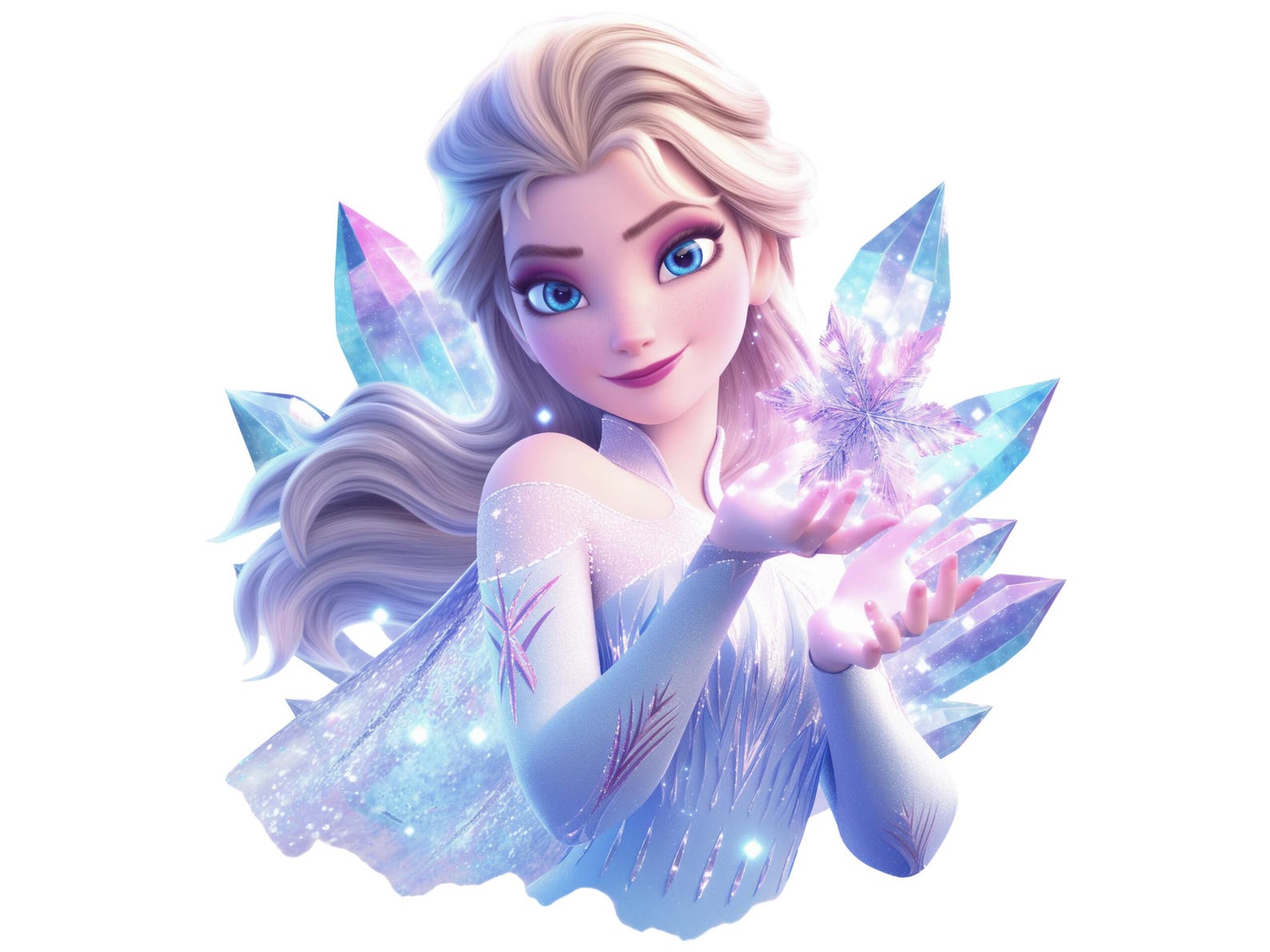 Digital Princess Elsa Frozen PNG & SVG Design Clipart - Commercial Use ...