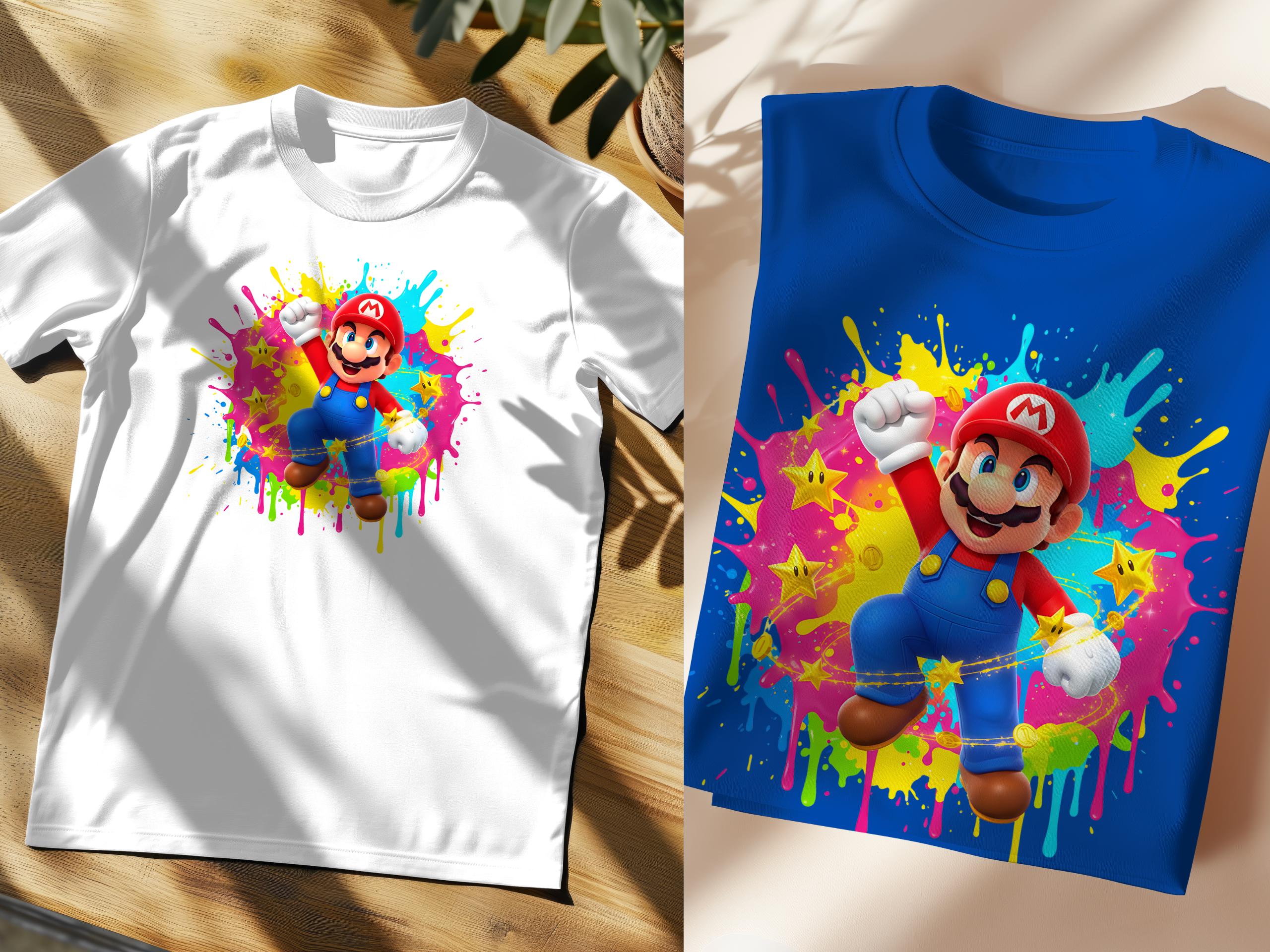 Super Mario Rainbow Splash PNG: Commercial Use Clipart (digital ...