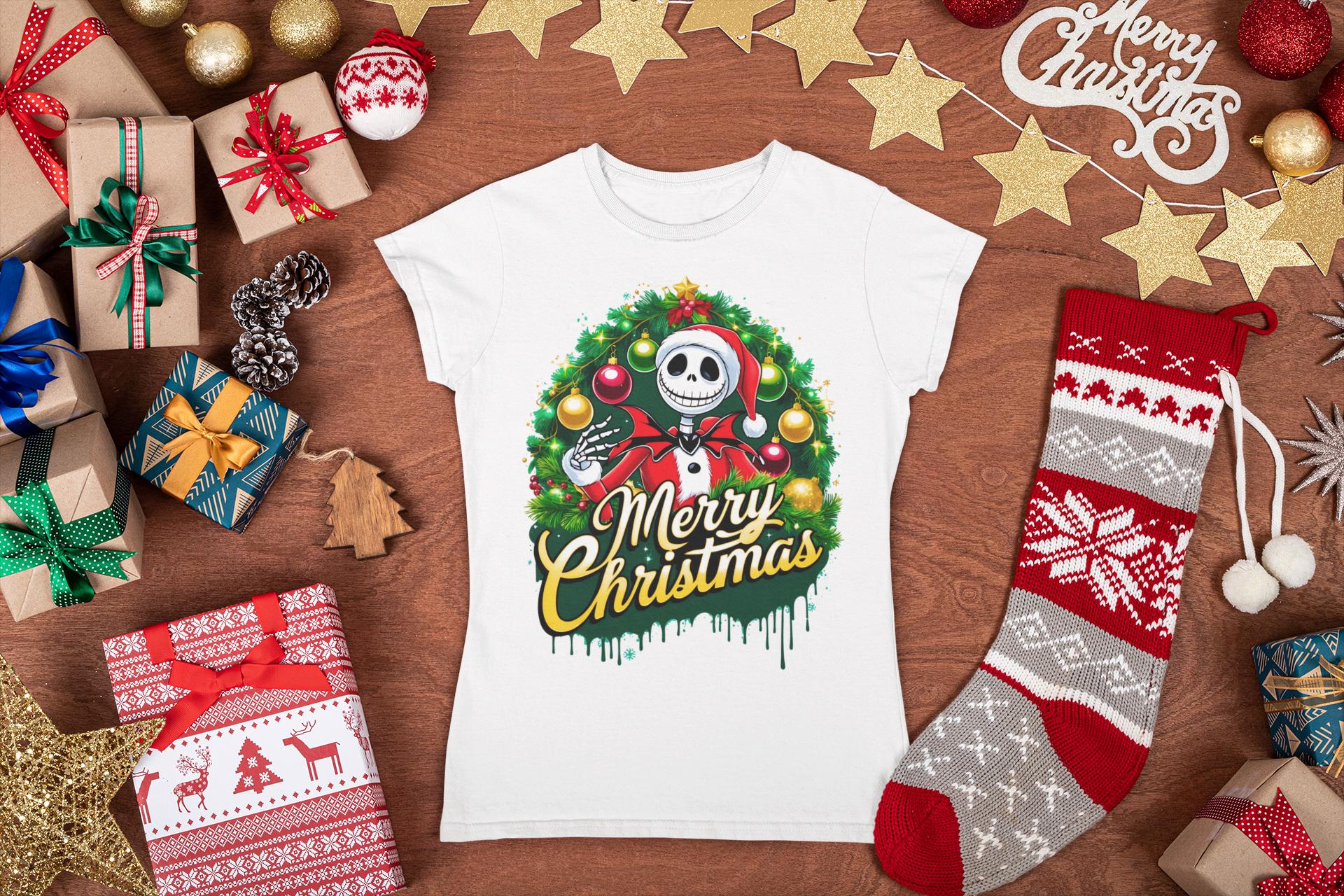 Jack Skellington Merry Christmas Clipart – PNG & SVG Digital Design - Etsy