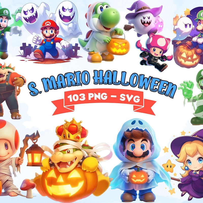 Mario Halloween - Etsy