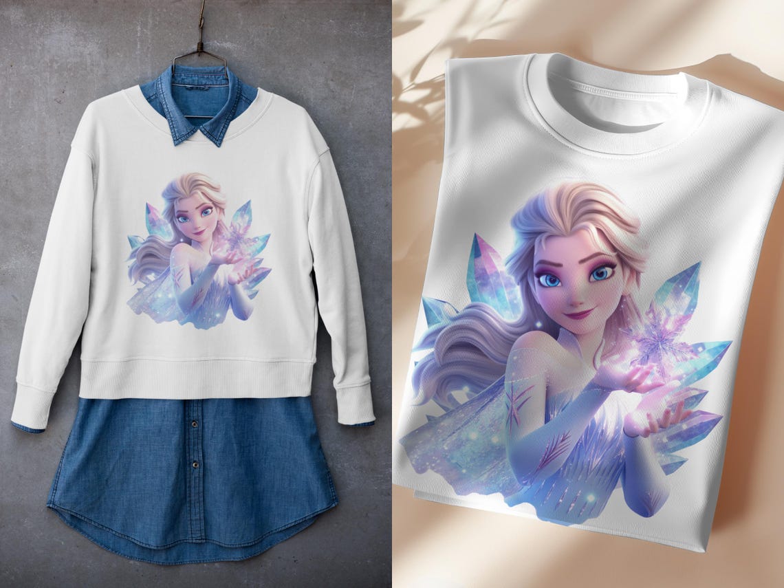 Digital Princess Elsa Frozen PNG & SVG Design Clipart Commercial Use ...