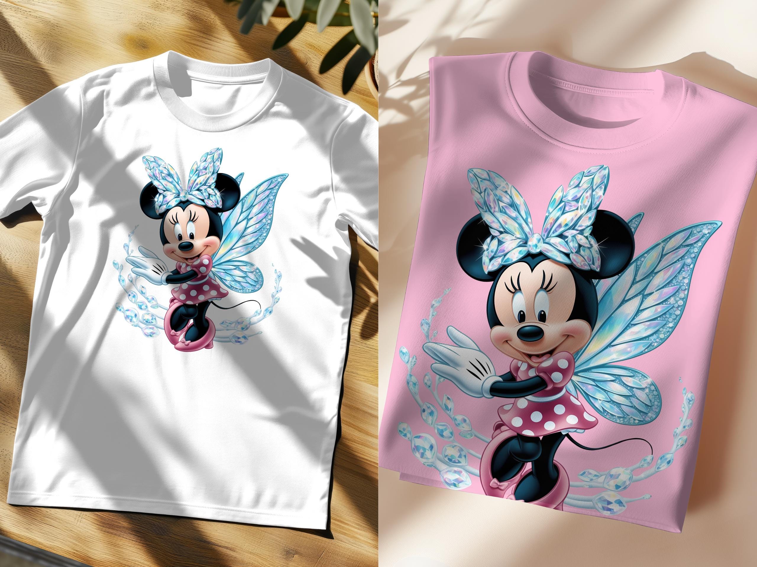 Minnie Mouse Crystal Wings PNG Clipart: Commercial Use (digital ...