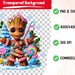 Christmas Groot Gingerbread Clipart: PNG & SVG Digital Design ...